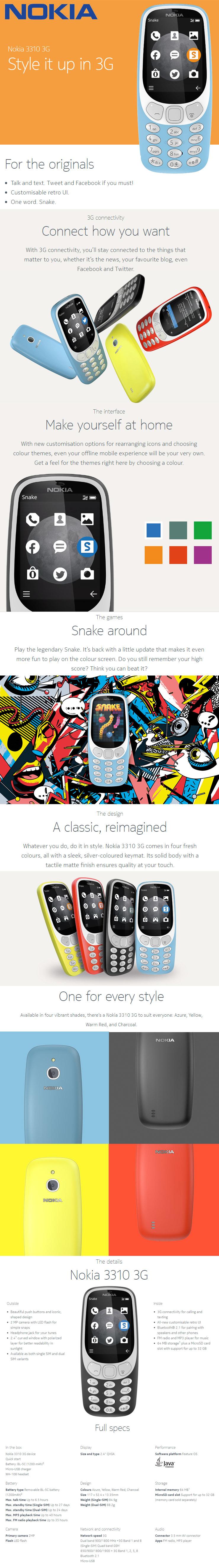 Nokia 3310 (2017)the icon is back