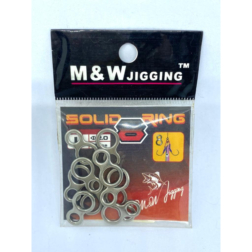 $1 only M&W Fishing Jigging Solid Ring Size L 8 shape Solid Ring