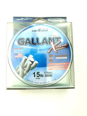 SURE CATCH Gallant Xtreme 300m 15Lb 6.8kg 0.16mm Deep Green spectra ...
