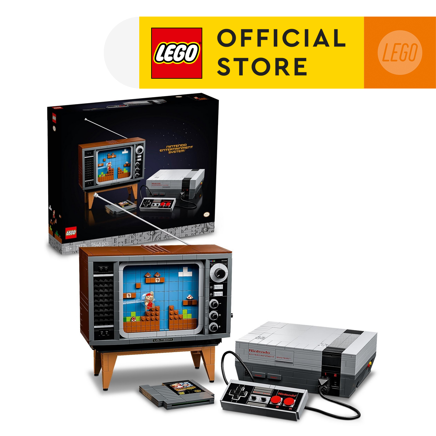 LEGO Nintendo Entertainment System 71374 NES Building Kit (2,646 Pieces ...