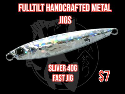 FULLTILT Handcrafted Metal Jigs Silver Fast Speed Jigs