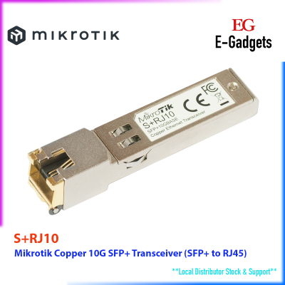 S+RJ10 MikroTik 10G SFP+ Copper Transceiver 10GBASE-T RJ45 - 1 Year ...